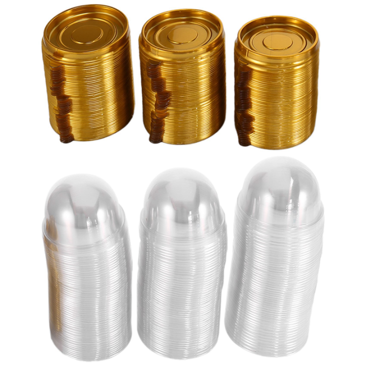 450 Pcs Clear Plastic Mini Cupcake Boxes Muffin Pod Dome Muffin Cake ...