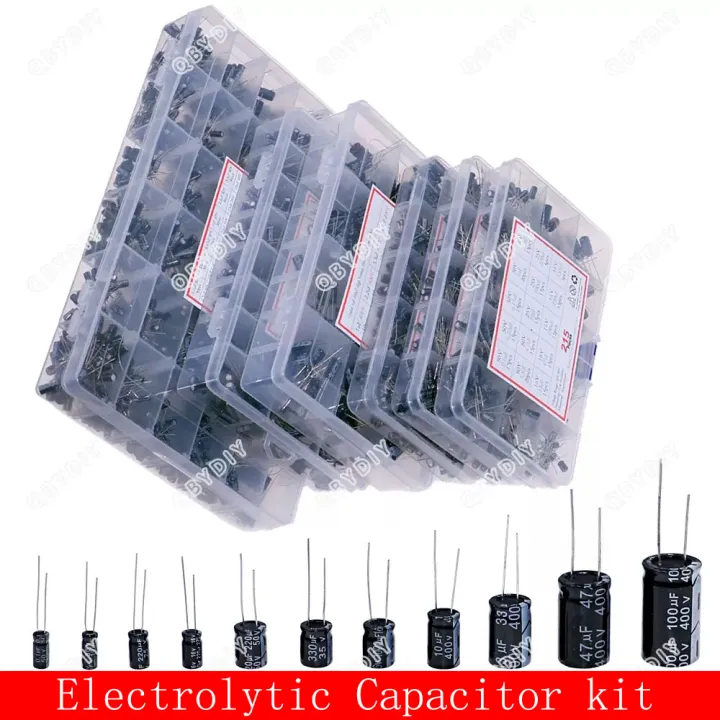 Electrolytic Capacitors Assortment Kit 16V 25V 35V 50V 1uf 2.2uF 3.3uF ...