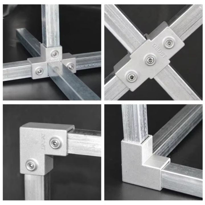 New Aluminum Alloy Square Tube Fixed Pipe Clamp Connector Accessories ...