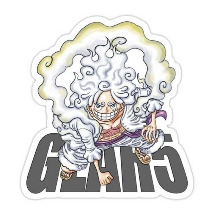 Luffy Gear 5 Sticker | Best for Laptop , Notebooks , luggage decoration ...