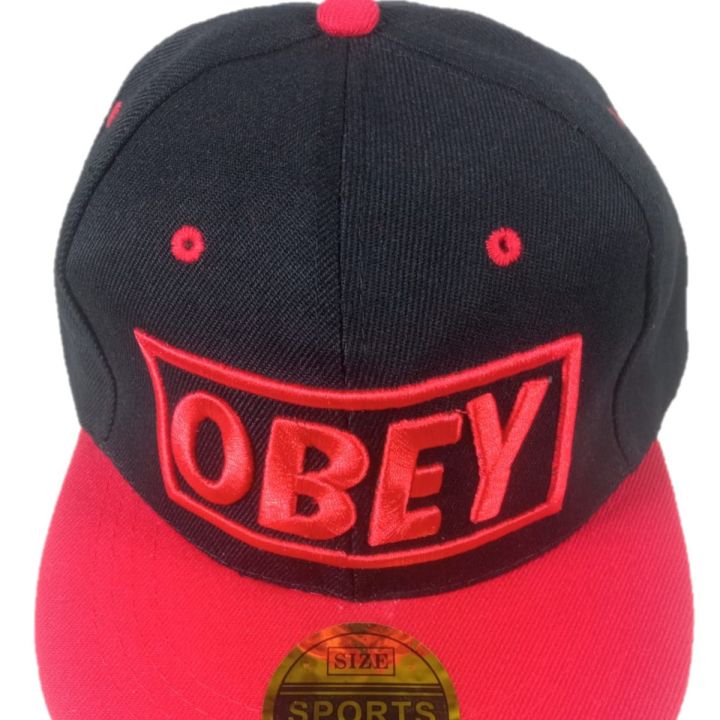 Red and Black obey logo cap for Boys | Daraz.com.np