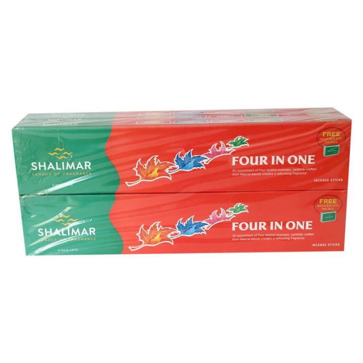 Shalimar Four In One Puja Agarbattis Insense Stick 6 Packs | Daraz.com.np