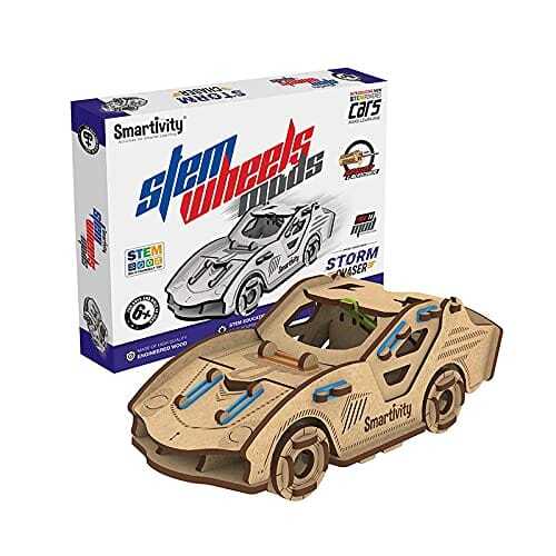 Smartivity STEM Wheels Mods Storm Chaser Car with Launcher, Educational ...