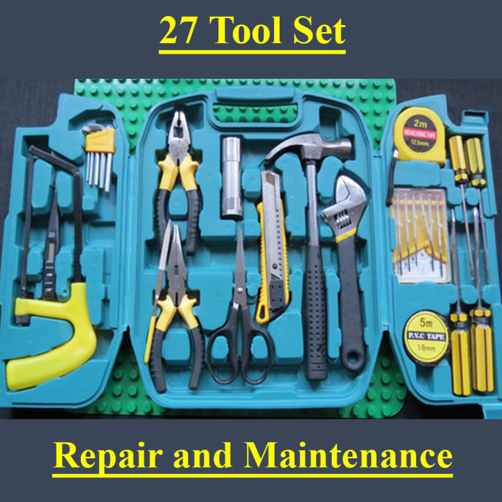 COD 27Pcs Screw Driver Set Cqr Emergency Tool Kit Set Car Tools Set ...