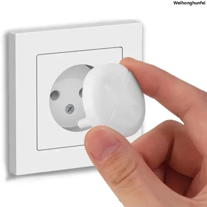 Weihonghunfei5pcsWhite Electrical Safety Socket Cover Baby Care Safety ...