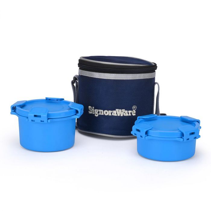 Signoraware Smart Twin Executive Small Lunch Box (Mulitcolor) | Daraz ...