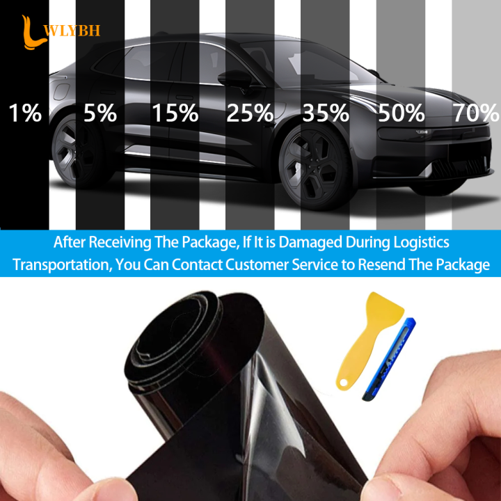 50cmx3/6m Car Window Privacy Tint Film Auto Vinyl Dark Glass Sticker ...