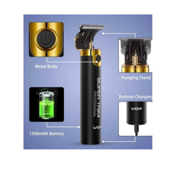 VGR V-082 SUPER TRIM Professional Hair Trimmer Runtime: 120 min Trimmer ...