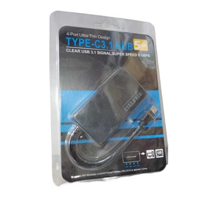 4 Port Ultra Thin Design Type C USB Hub 3.1 | Daraz.com.np
