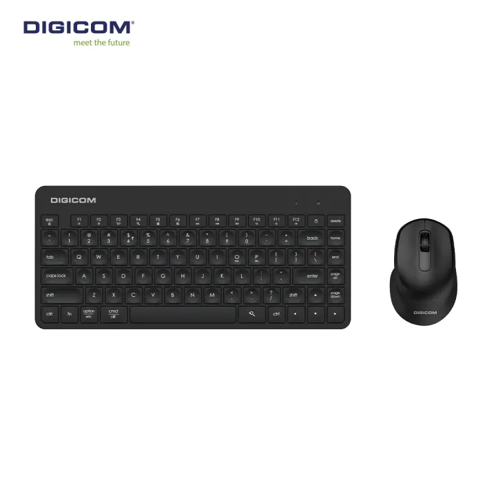 DIGICOM WIRELESS MULTIMEDIA KEYS ULTRA THIN QUIET COMPACT TENKEYLESS ...