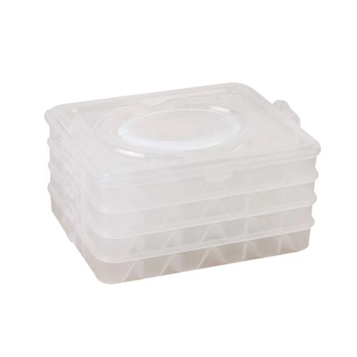 Multi-Level Quick-Frozen Dumpling Box Transparent Refrigerator Quick ...