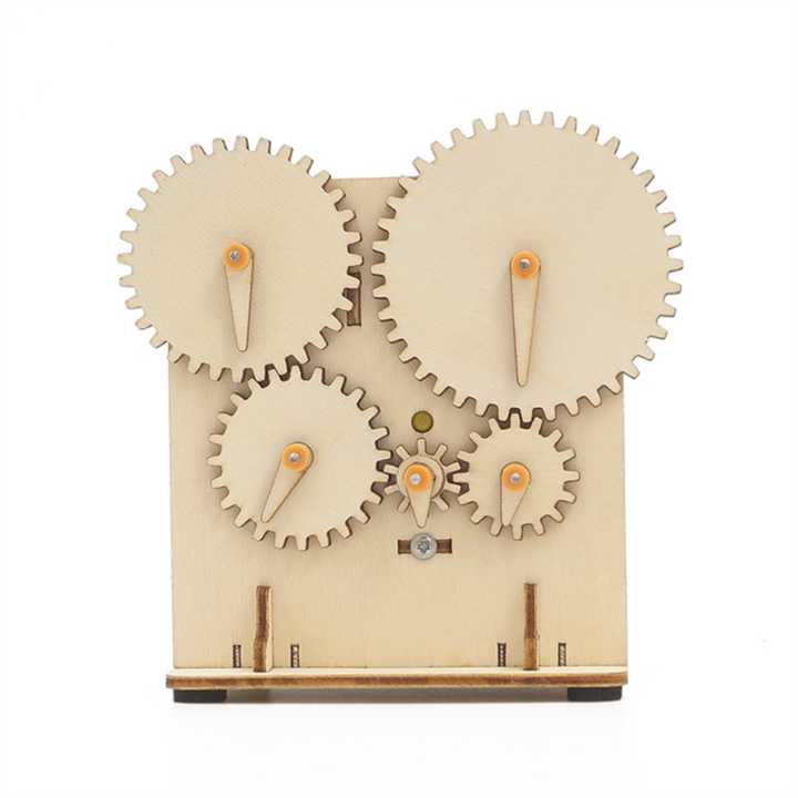 DIY Wooden Electric Gear Wheel Science Experiment Technology Puzzle Kit ...