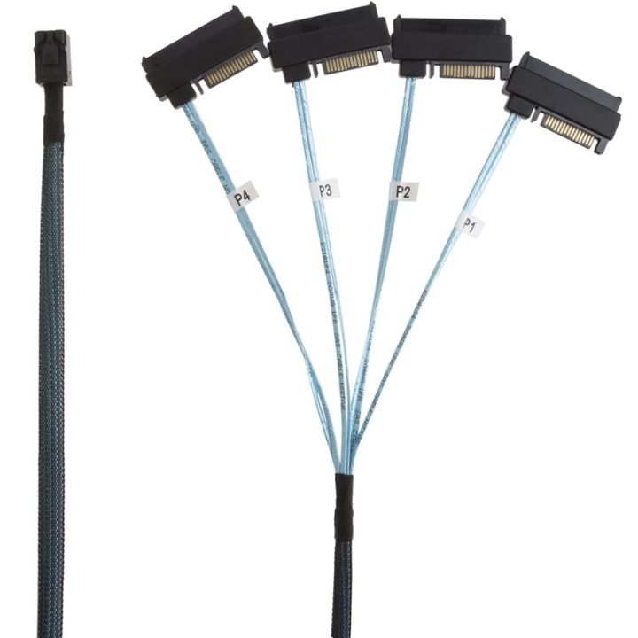 Internal Mini SAS SFF-8643 to (4) 29Pin SFF-8482 Connectors with SAS ...