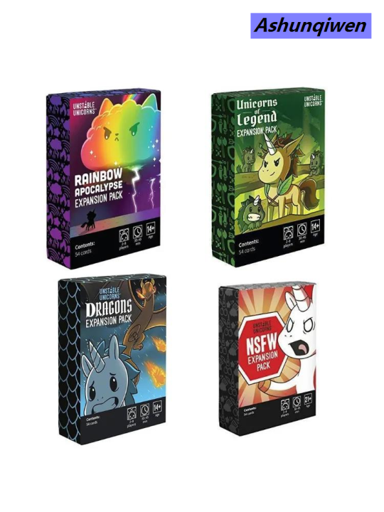 Ashunqiwen Unicorns game card Explode Board Game Original Imploding ...