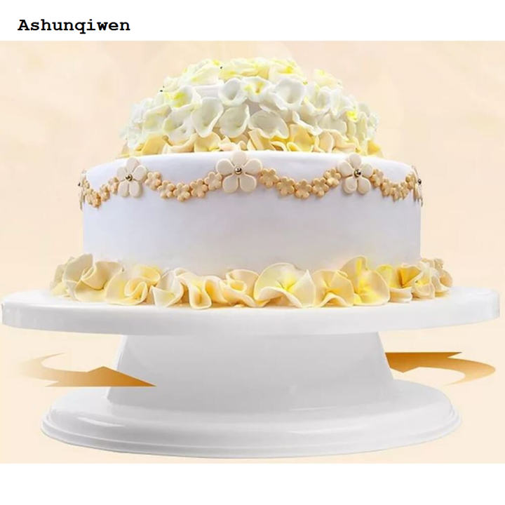 Ashunqiwen Turn Table Rotating Revolving Cakes Stand Cake Decorating ...