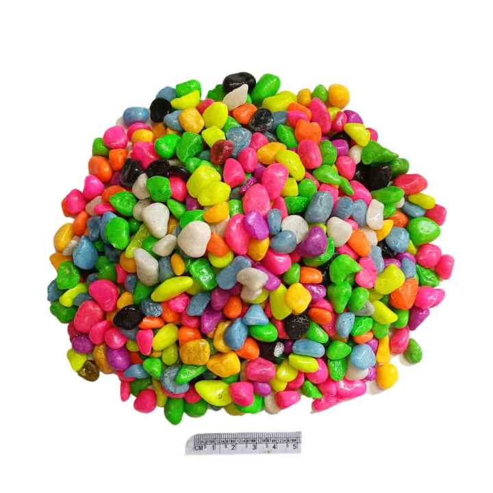 1 Kg Multi Color Stone Pebbles For Fish Aquarium Tank Garden Decoration ...