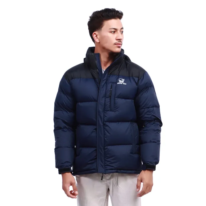 Snow Yak Black/Navy Blue Color Full Sleeve Down Jacket For Men | Daraz.com.np