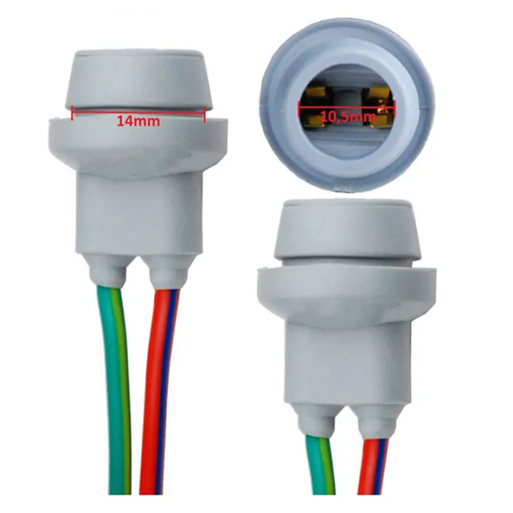 6X T10 Socket W5W Adapter Soft Rubber Light Lamp Holder Car Accessories ...