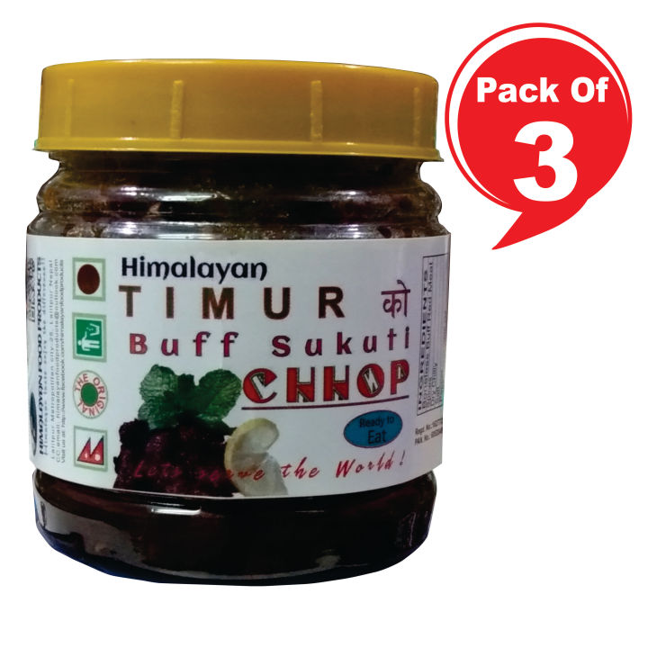 Himalayan Food Products Pack Timur Buff Sukuti Chhop 200gm Achar Dark ...