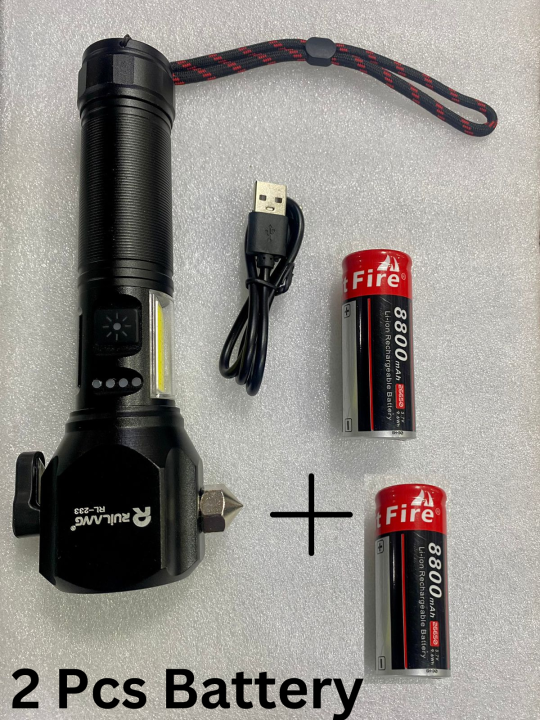 Ruilang Multifunctional Rechargeable Torchlight | 8800mAh Rechargeable ...