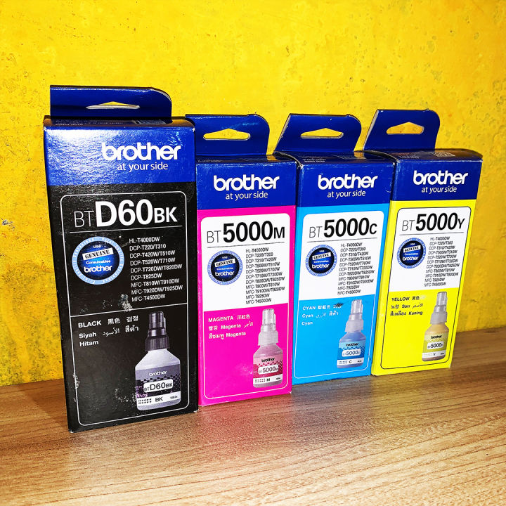 Brother Printer Ink Brother Genuine Ink BT60Bk / BT5000 C / M / Y Ink ...