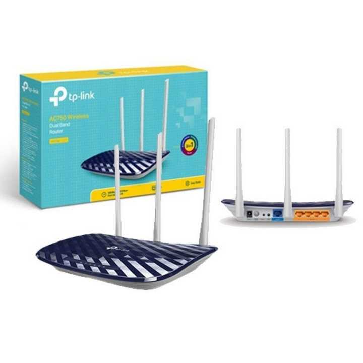 TP-Link Router Three Antenna, AC750 Dual Band Wireless Cable Router 750 ...