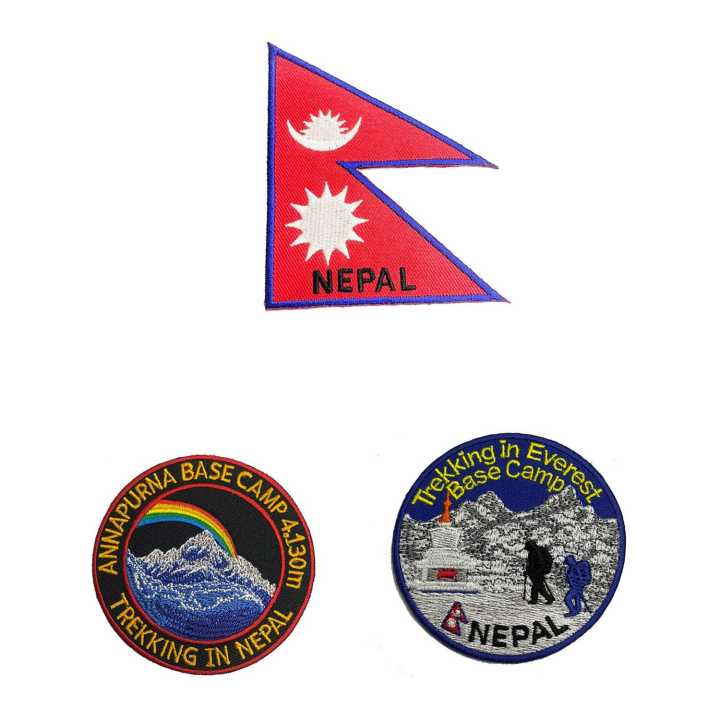 Premium Quality Nepal Flag Design Clothes Patch | Daraz.com.np