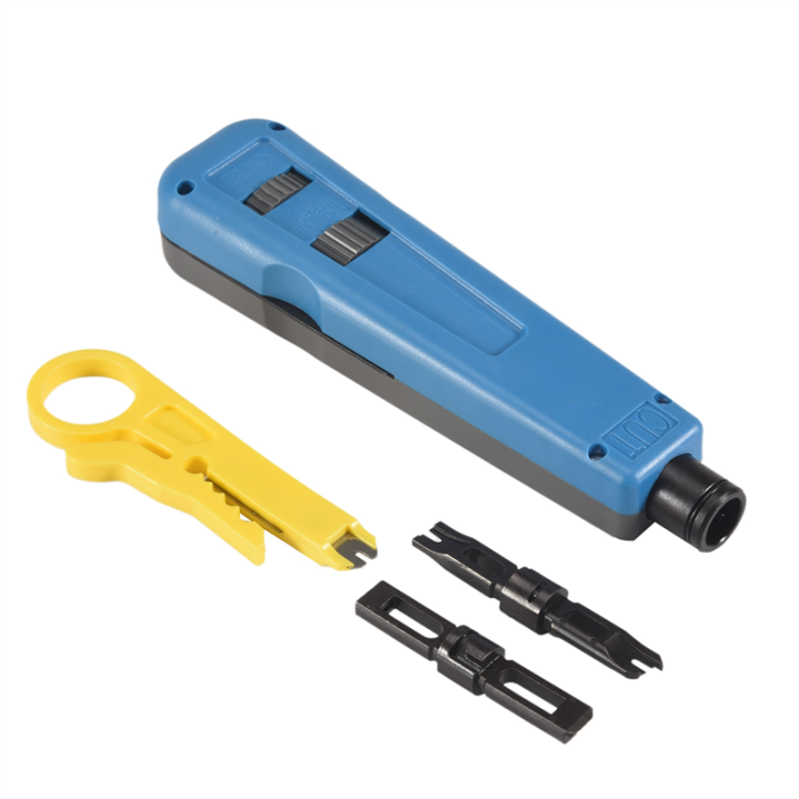Punch Down Impact Tool With 110 And 66 Blades, Network Wire Cable Cat6 ...