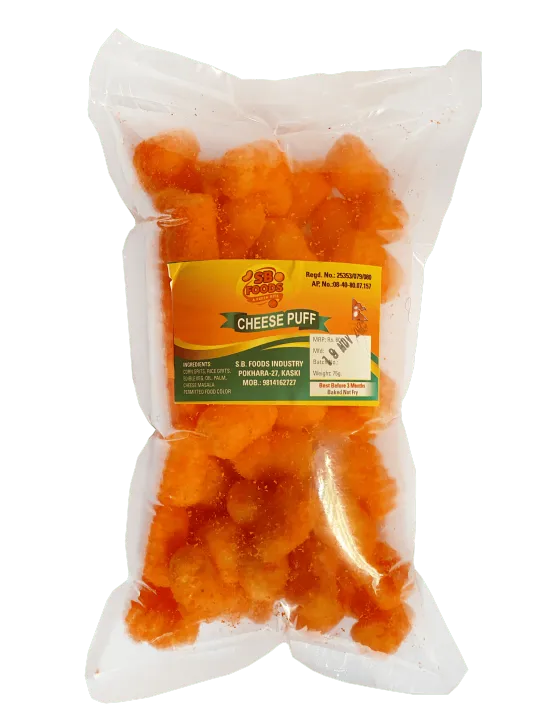 SB Food's Cheese Puffs - 75 gm - Pack of 5 | Daraz.com.np