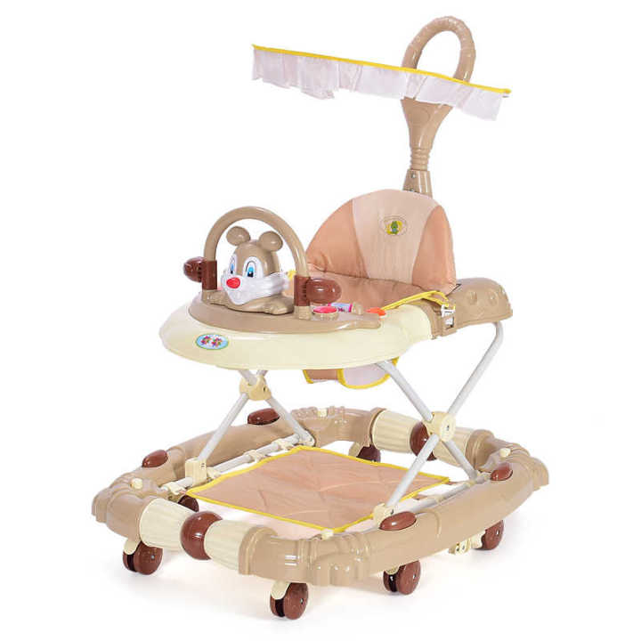 Multifunctional Baby Walker With Detachable Roof And Detachable Handle ...