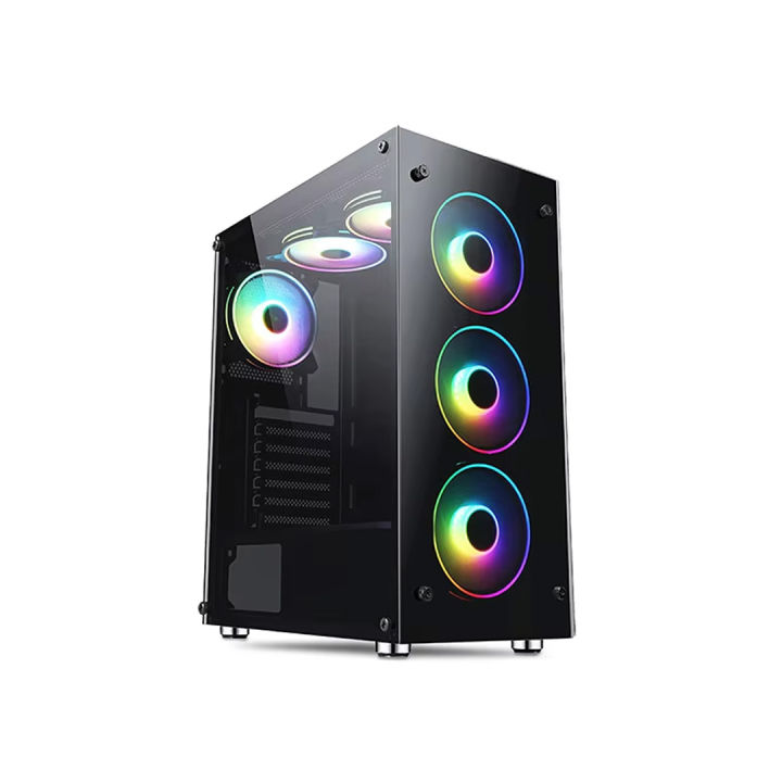Gaming PC Cabinet with 4 pcs RGB FAN | Daraz.com.np