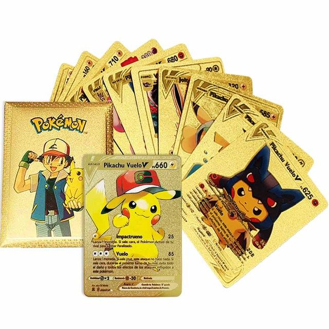 New Gold Foil Rare Pokemon Cards | 55 Pieces in 1 Packet | Daraz.com.np
