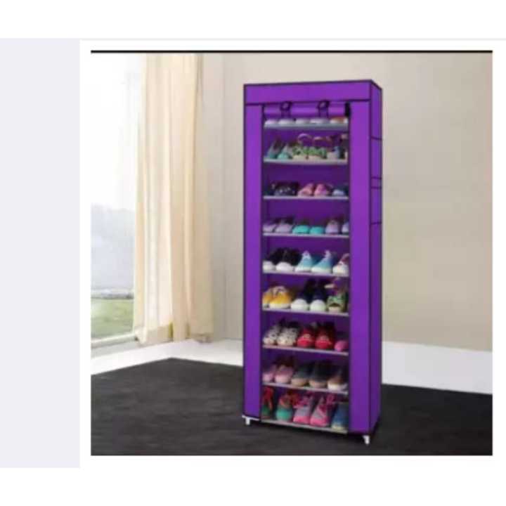 9 Layers Portable And Folding Shoe Rack (60 X 30 X 140 Cms) | Daraz.com.np