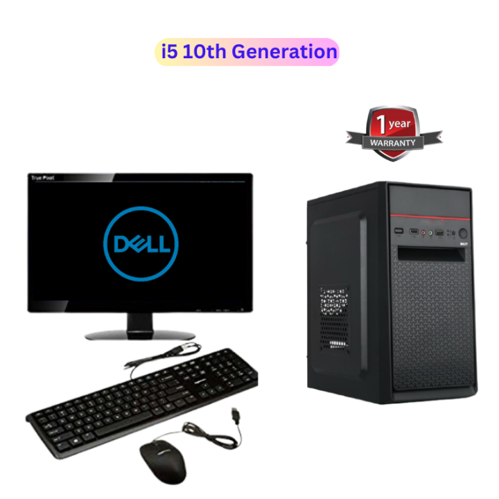 Desktop Set i5 10th Generation 8 GB RAM, 256GB M.2 NVMe SSD, 18.5" Dell ...