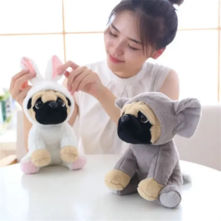 Puppy Pet Toy Stuffed Animals Pug Dog Plush Toys Cosplay Dinosaur Lion ...
