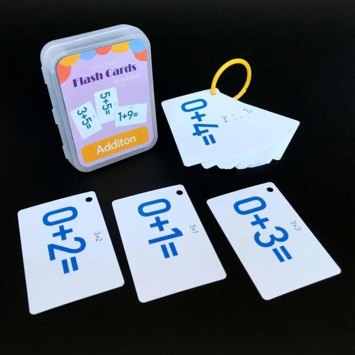 Math Flash Cards Addition Subtraction Multiplication Division ...