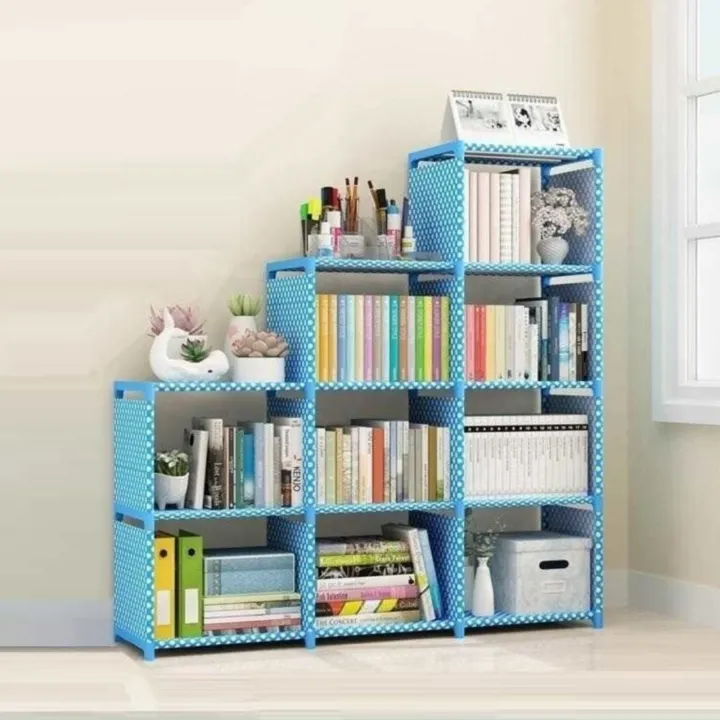 Multi-Layer Diy Simple Bookshelf Easy Assembly Bookcase Can Be Moved ...