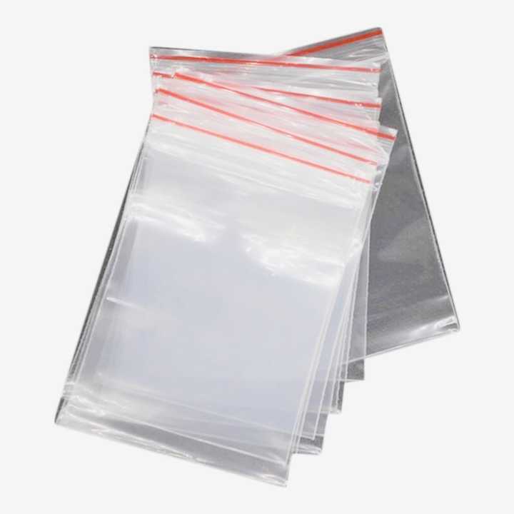 100 Pieces Zip lock Bags. (6.5CM X 4.5CM) Reusable Clear Plastic Bags ...