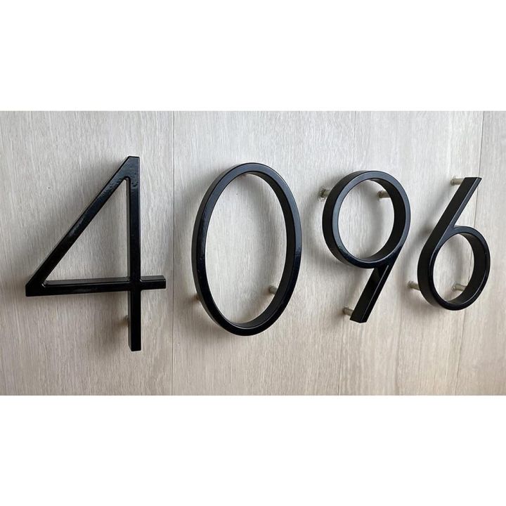 FORIDE Stainless Steel Floating House Numbers, Metal House Numbers for ...
