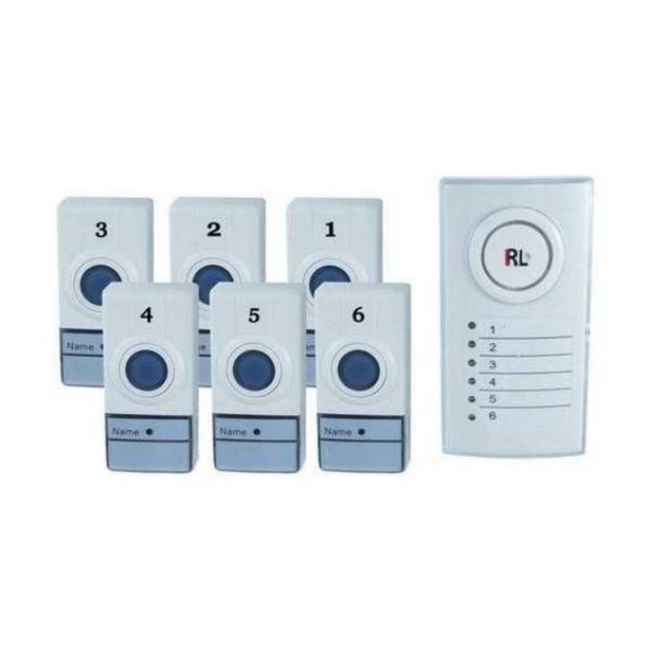 RL Six Zone Wireless Door Bell System, Wireless Doorbell For Six Rooms ...