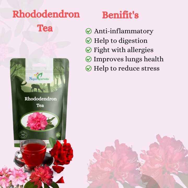 Rhododendron Tea – 100% Natural | Himalayan Herbal Detox Tea | Heart ...