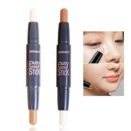 1 Piece Counter Stick Highlight concealer stick, 2 in 1 Makeup Shading ...
