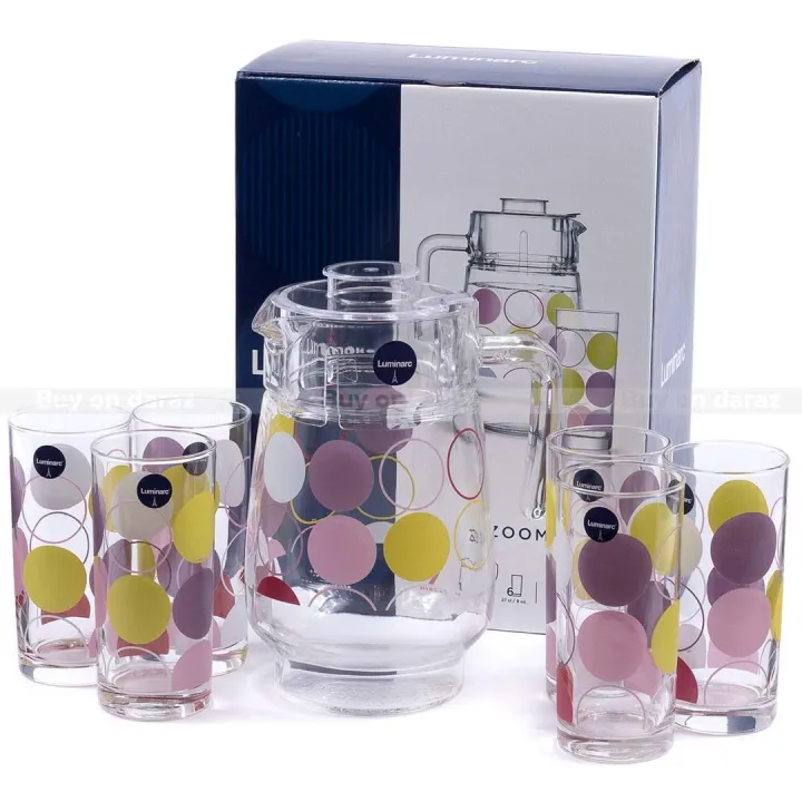 Luminarc N3938 Zoom Drink Set -Ss1/B3 - 7P Set | Daraz.com.np