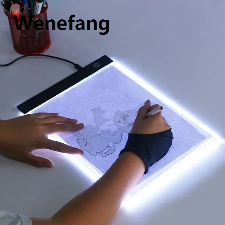 Wenefang A5 Digital Graphics Pad LED Photocopying Table Drawing Light ...