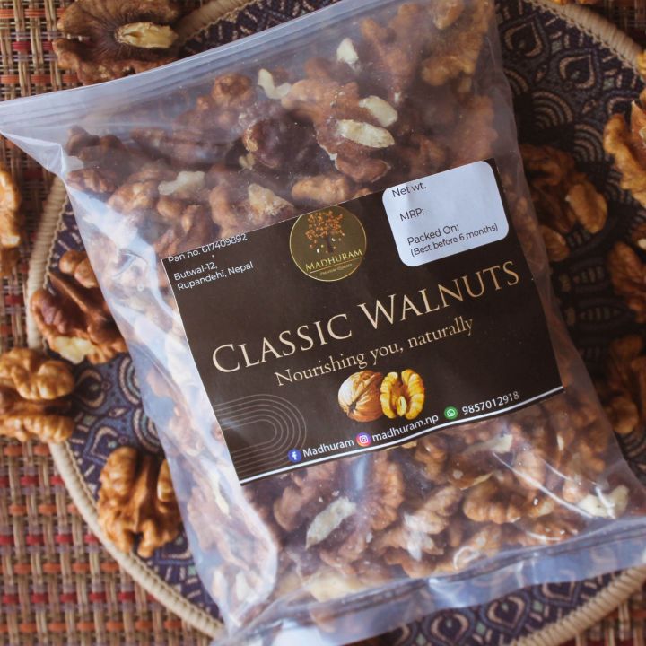 Madhuram Classic Walnuts/Okhar Without Shell | Dry Fruits Nuts | 250gm | Daraz.com.np