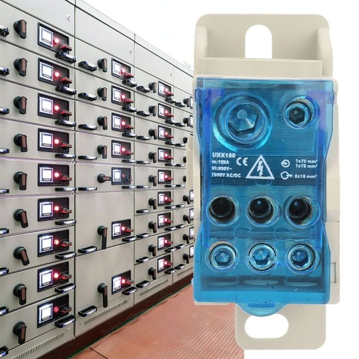 DIN Rail Mounted Terminal Block Distribution Container Power Junction ...