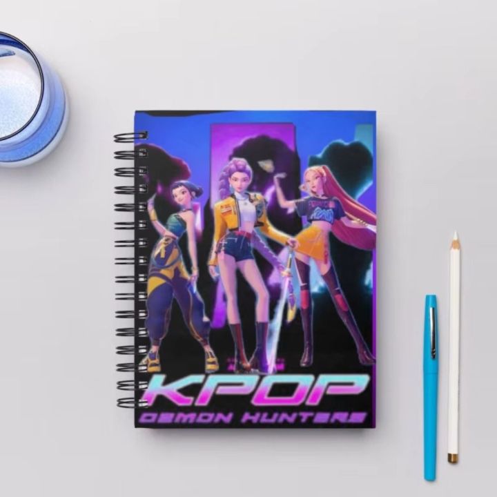 Portable Kpop Demon Hunters Demon Hunter Notebook Kawaii a6 Student ...