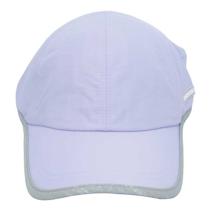 Purple With Grey Colour Border Mixed Cotton Half Sports Cap For Women ...