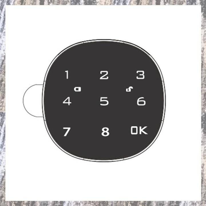 Digital Electronic Smart Mailbox Lock Touch Screen Lock File Iron Steel ...