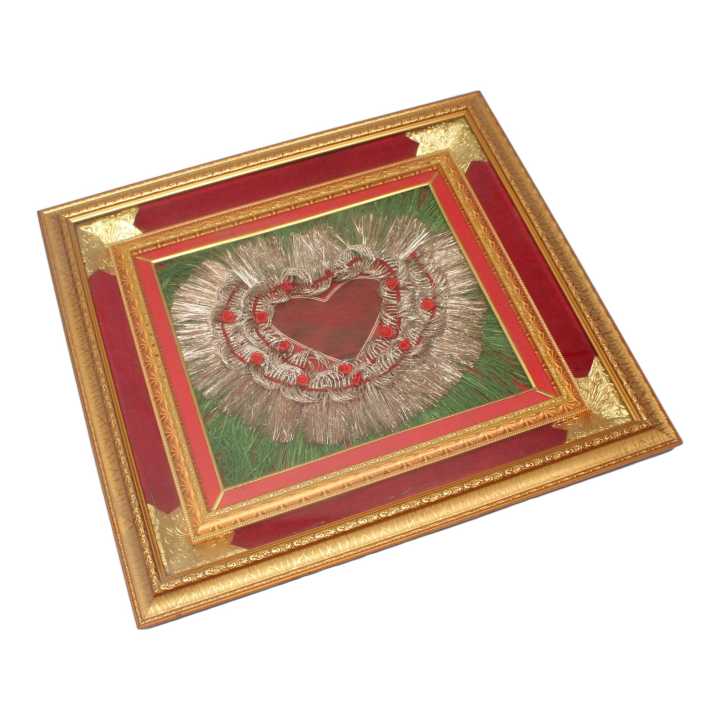 Golden Wedding Mala Double Frame | Daraz.com.np